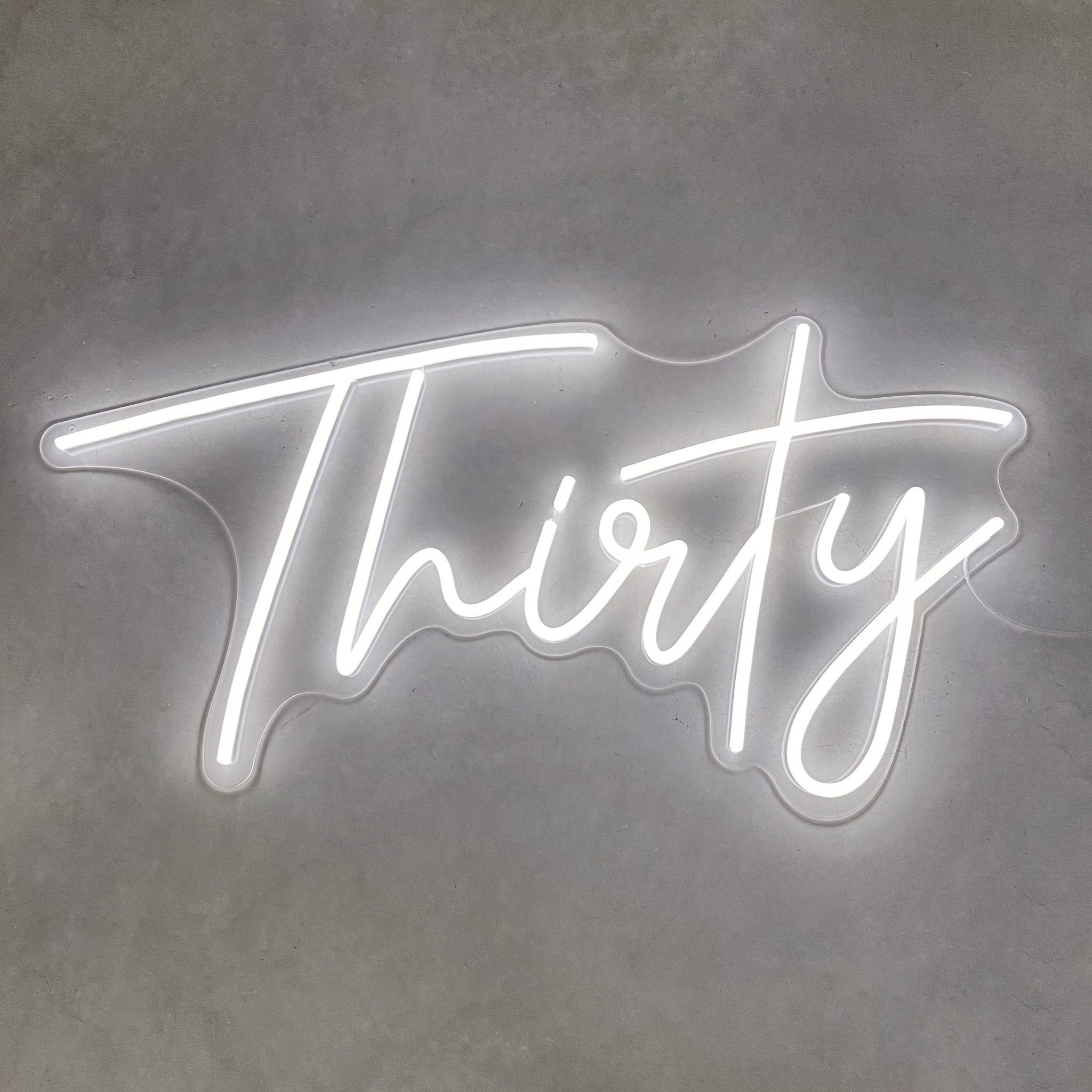 Thirty Neon Signage – The Hourglass House